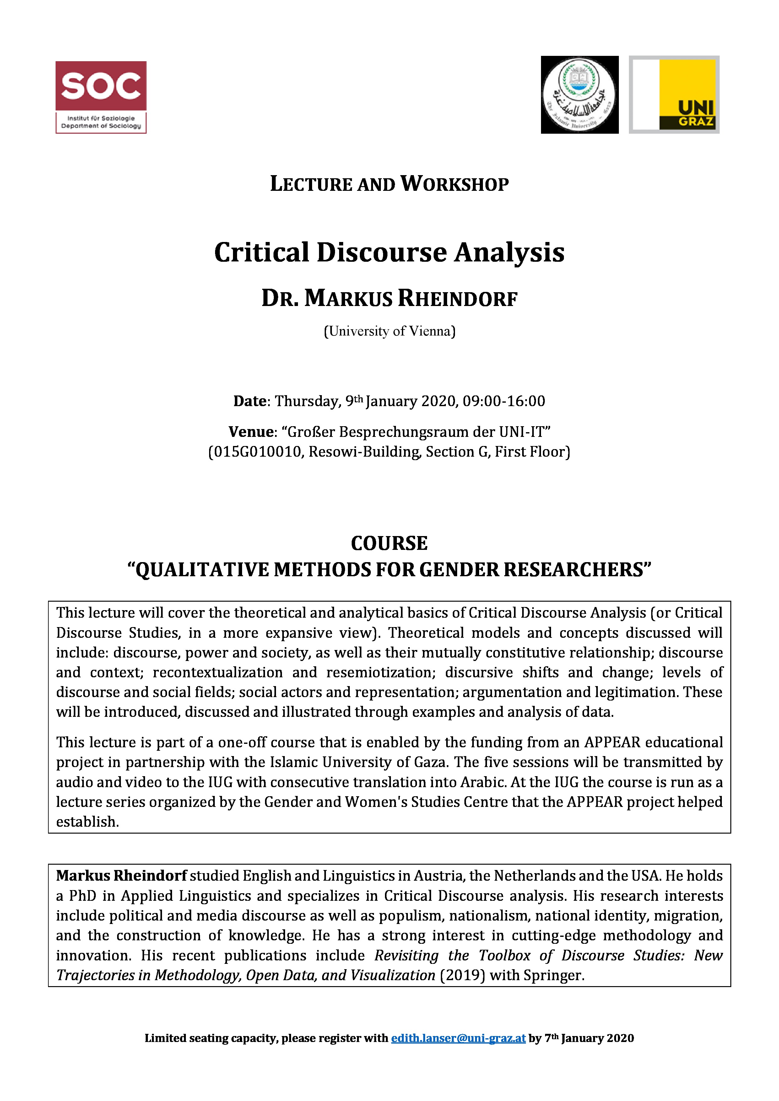 Critical Discourse Analysis Universit t Graz Critical Discourse Analysis Universit t Graz