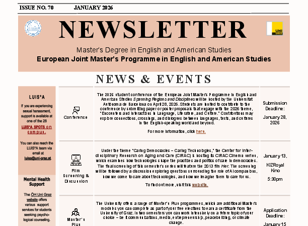 Newsletter January 2026 - Joint Programmes