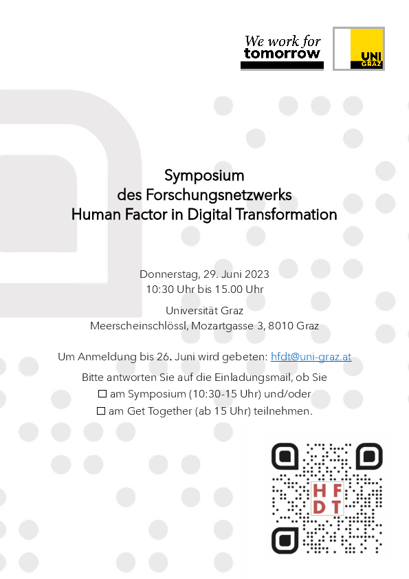 Einladung zum HFDT Symposium am 29. Juni 2023 - Department of the ...