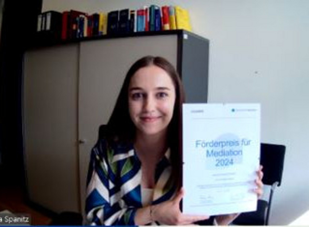 Förderpreis Mediation an Mag. Laura Spanitz - Department of the ...