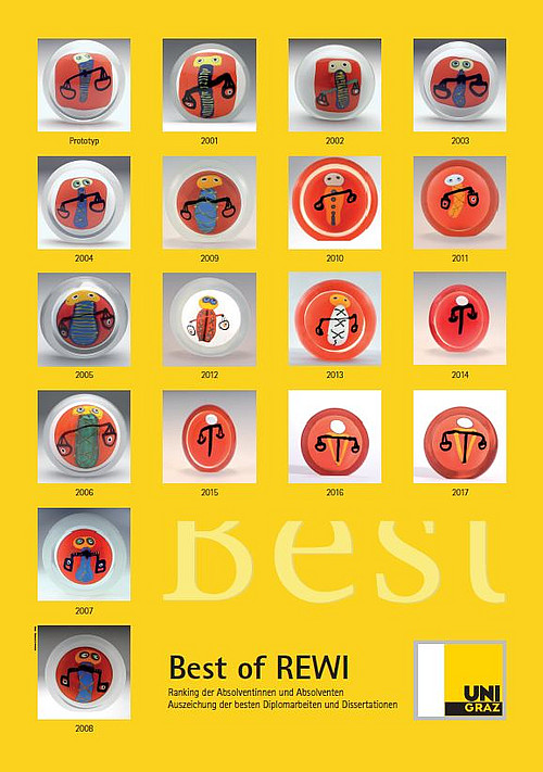 Exklusive Glaskunst für REWI-Ranking Bestgereihte - Rechtswissenschaften