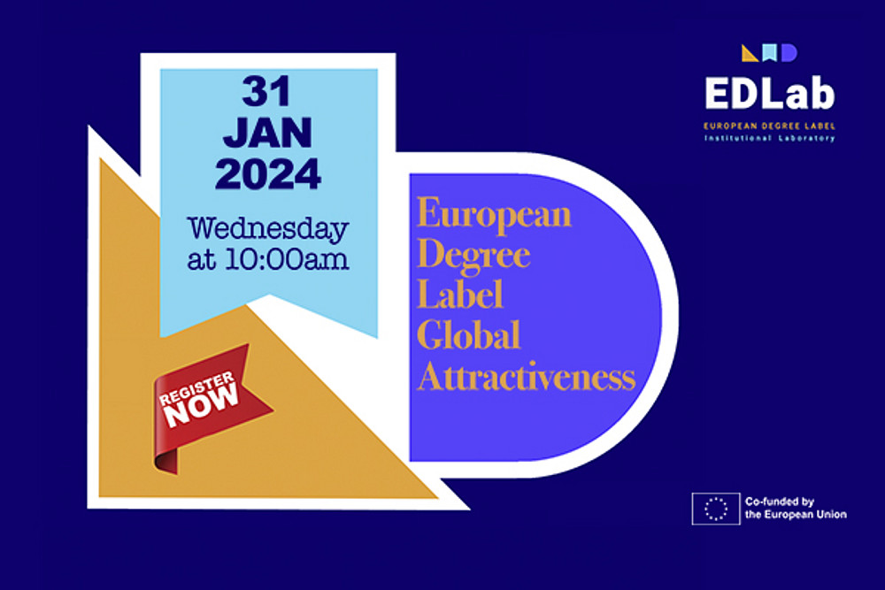 Register for the 3rd EDLab webinar “European Degree Label global ...