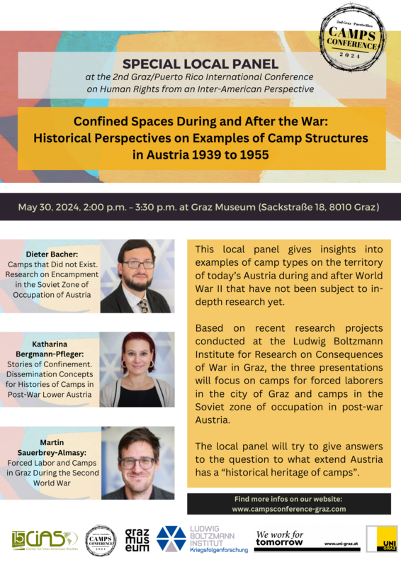 Special Local Panel: Confined Spaces During and After the War ...
